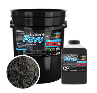Technisoil 45lb TrowelPave SpeedSet Asphalt Leveler and Asphalt Patch ...