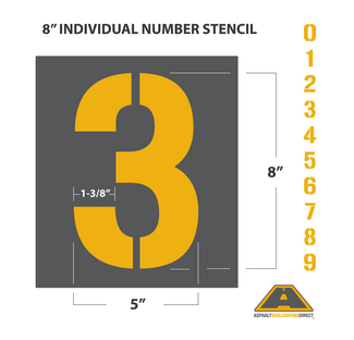 Alphabet Letters & Number Stencils (Individuals) For Sale | Asphalt ...