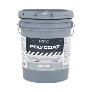 5 Gallon DTM Polycoat Water Based Line Striping Clear Coat Paint For ...