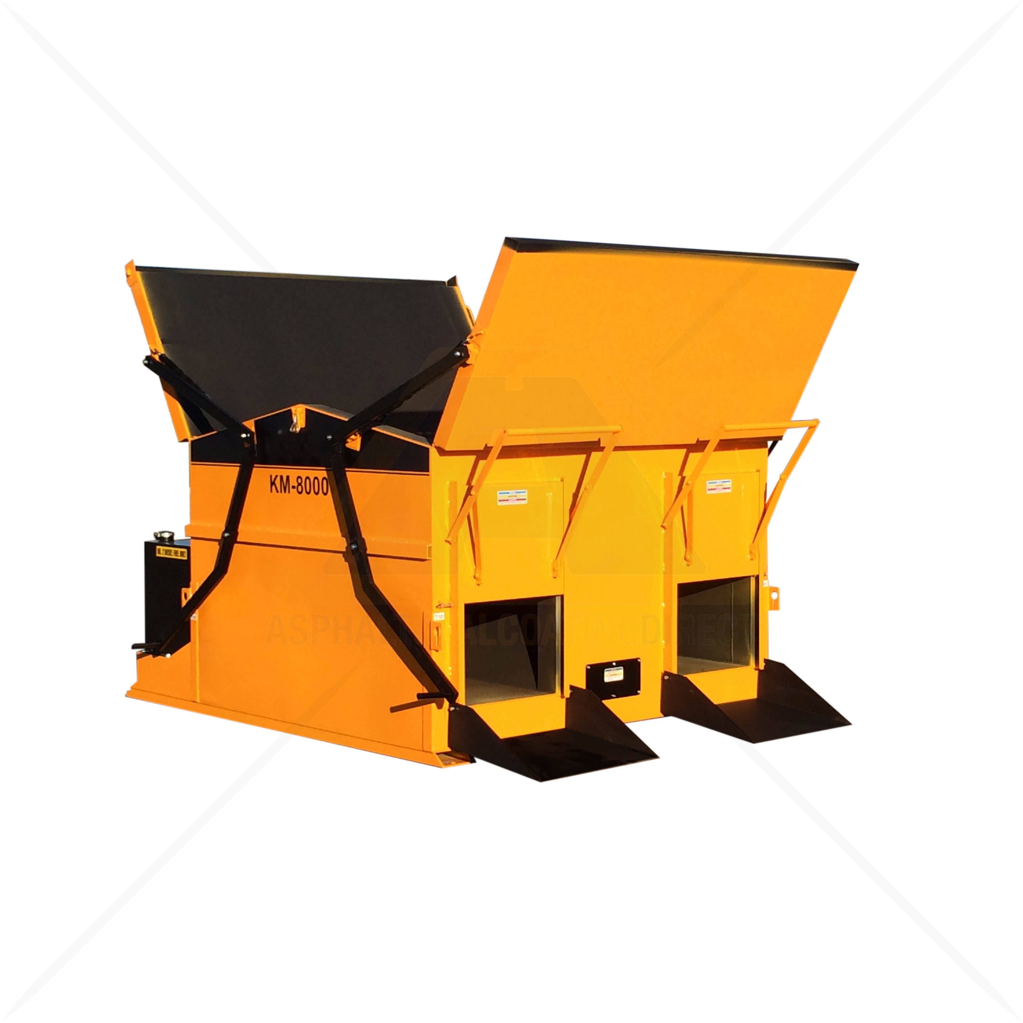 4 Ton BIG A KM-8000 Diesel Asphalt Hot Box Reclaimer Skid Mount For ...