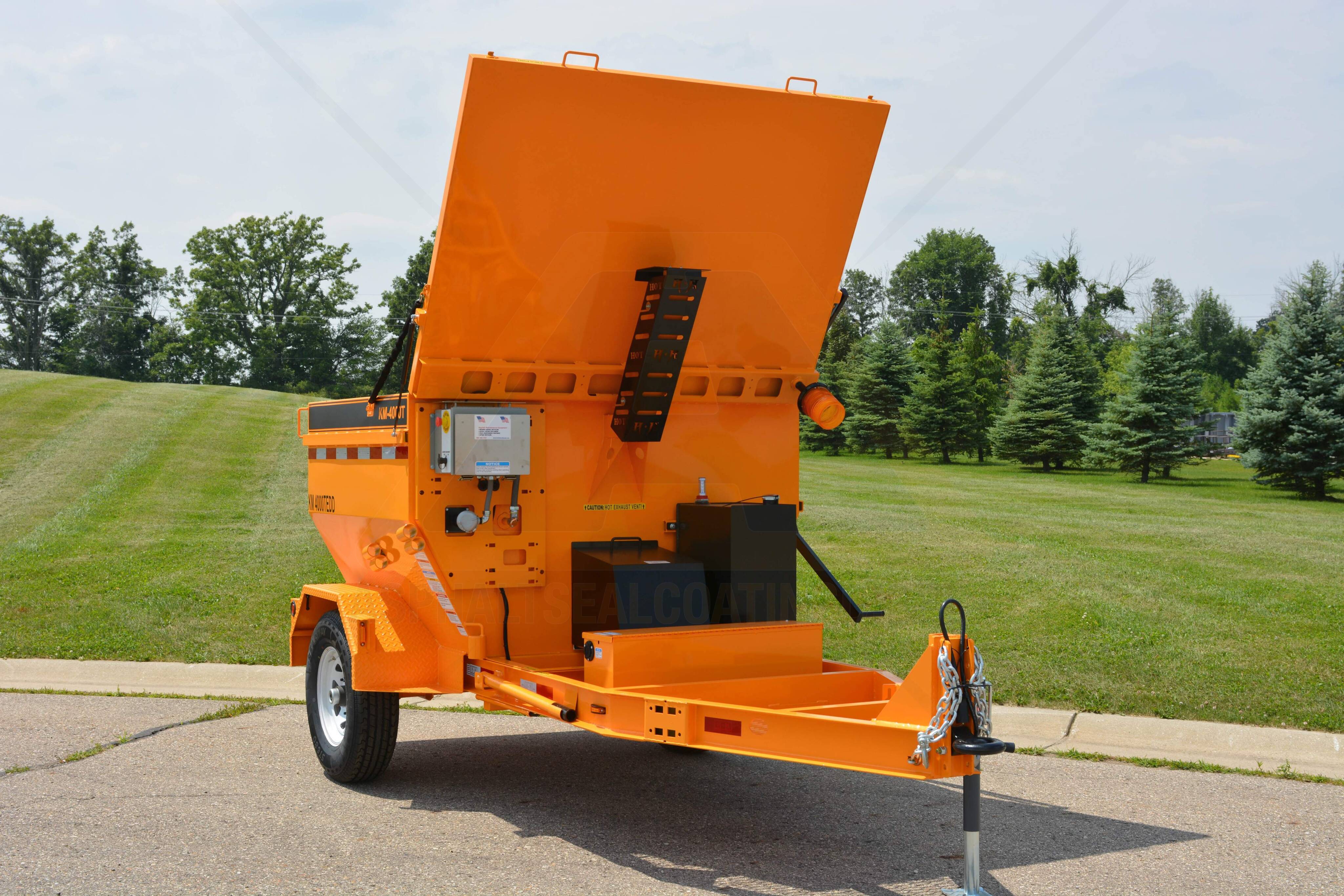 2 Ton BIG A KM-4000T TEDX Diesel Trailer Hot Box For Sale | Asphalt ...