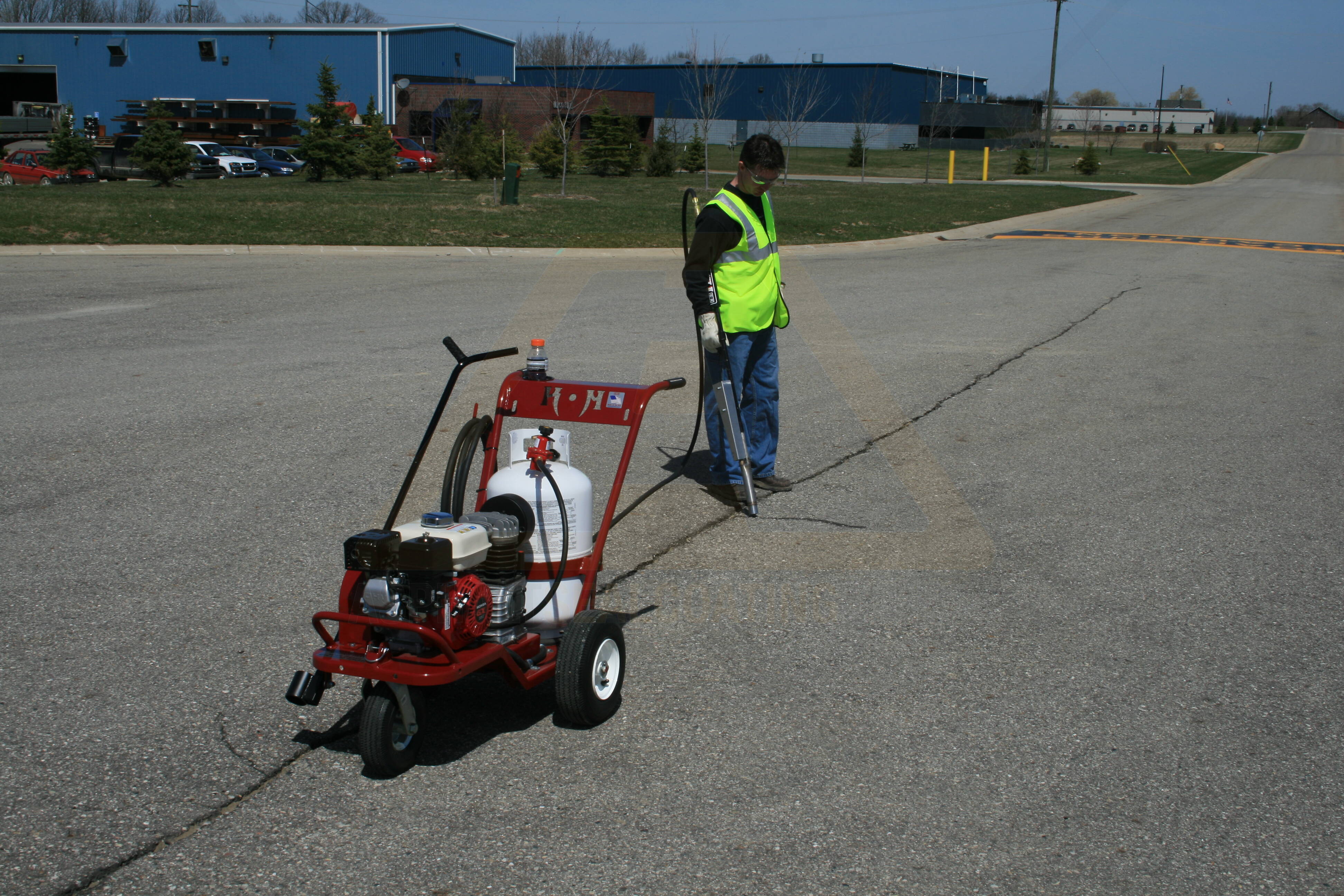 Crack Jet II Professional Asphalt Hot Crack Cleaning Machine For Sale ...