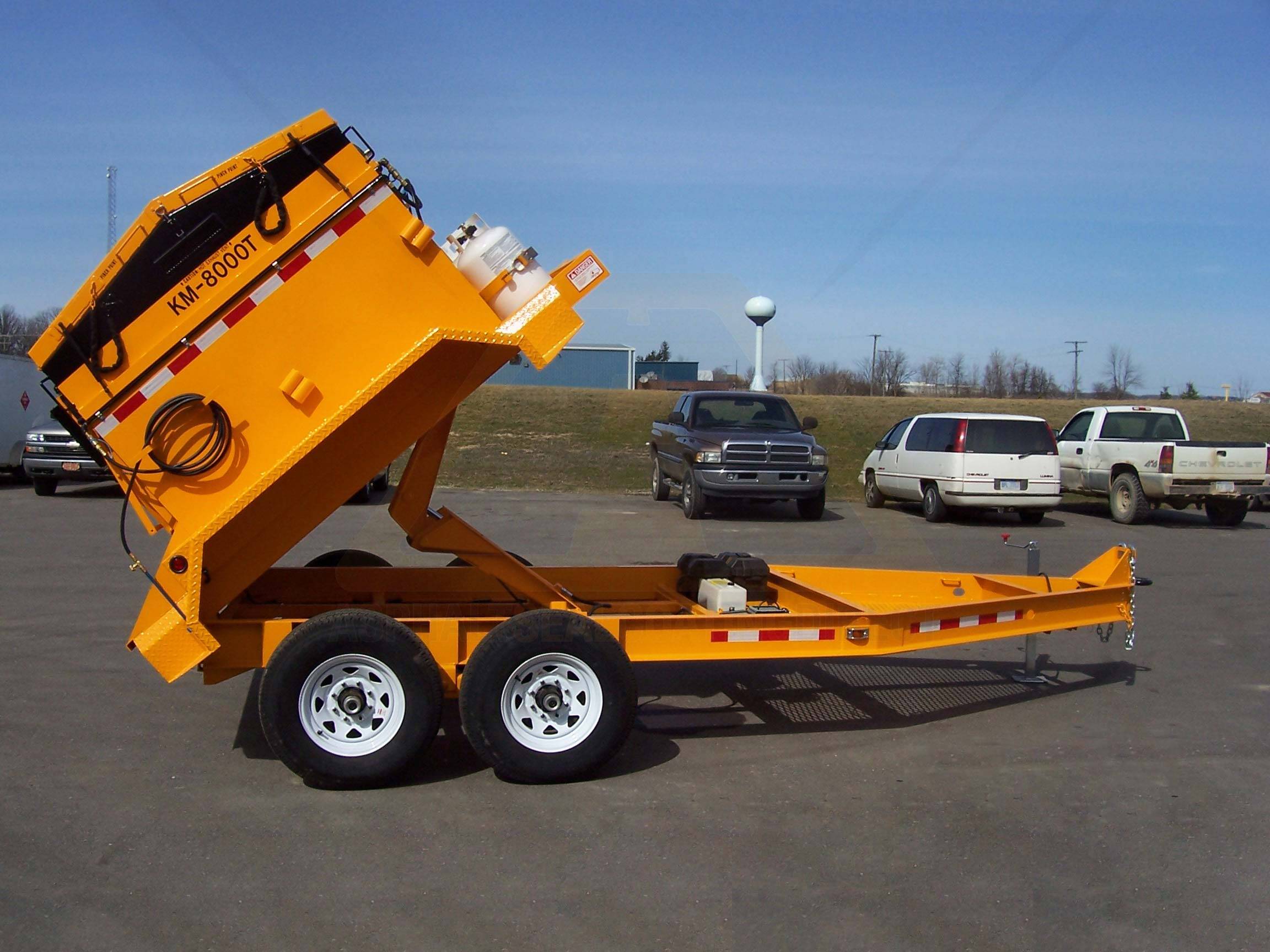 4 Ton BIG A KM-8000T Propane Trailer Asphalt Hot Box Reclaimer For Sale ...