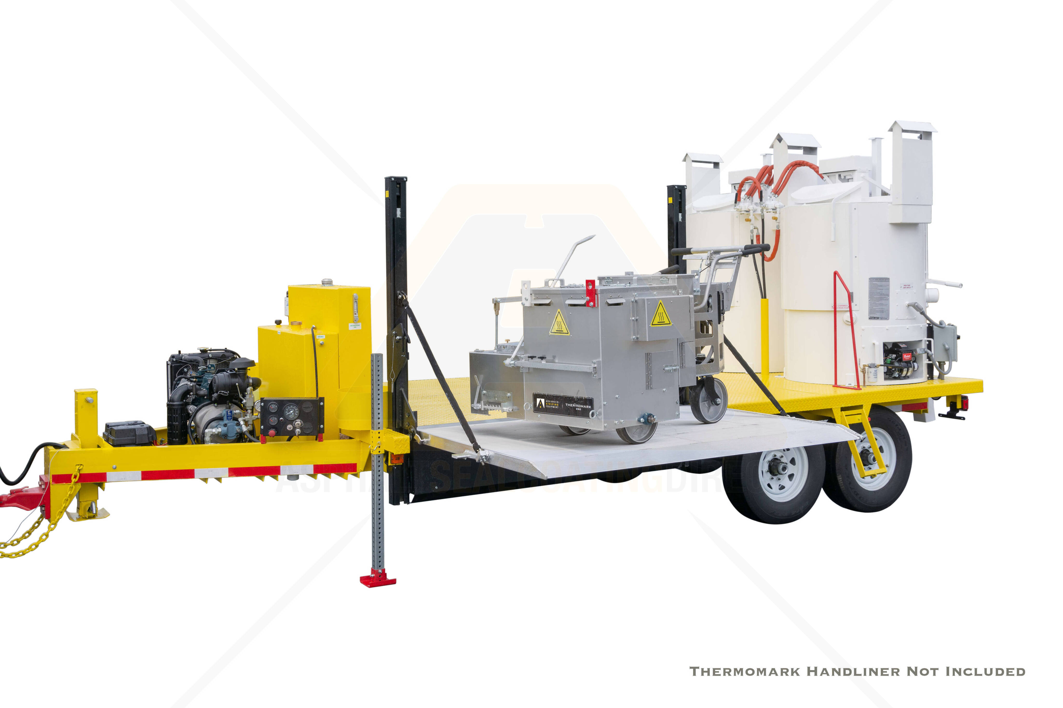 ASE ThermoMark Kettle Trailer for Theroplastic Line Striping For Sale ...