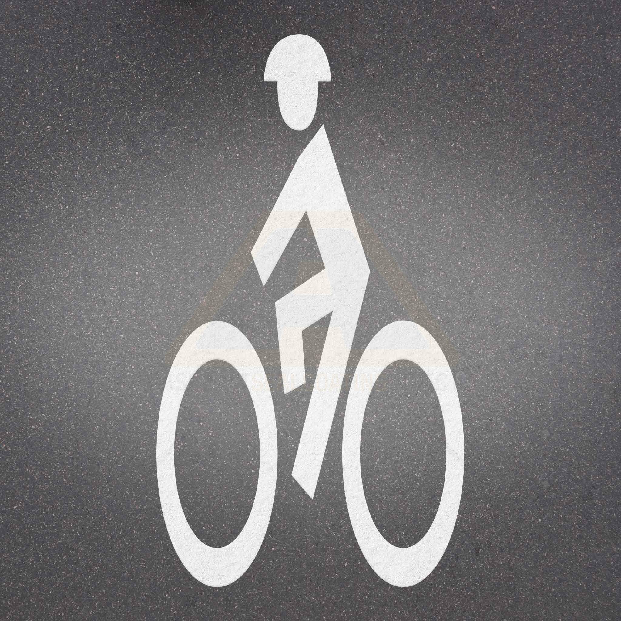 PreMark Bike Lane Preformed Thermoplastic Single Color Stencils For ...