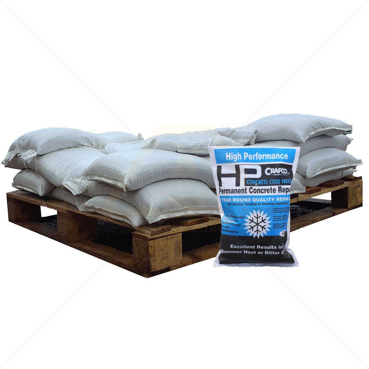 Crafco HP Concrete Cold Patch Half Pallet For Cement Repairs 34969 For ...
