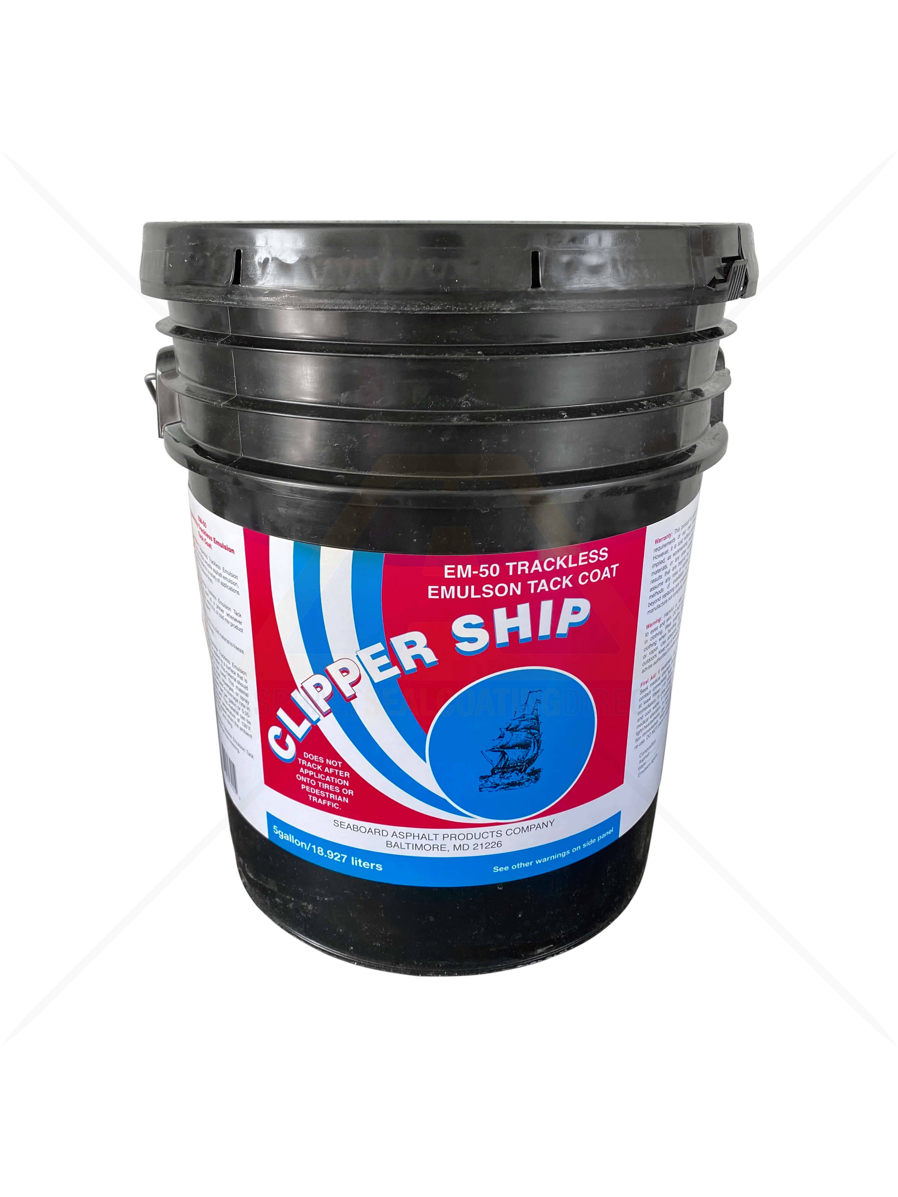 5 Gallon Clipper Ship EM-50-TT Trackless Tack Coat For Roads and ...