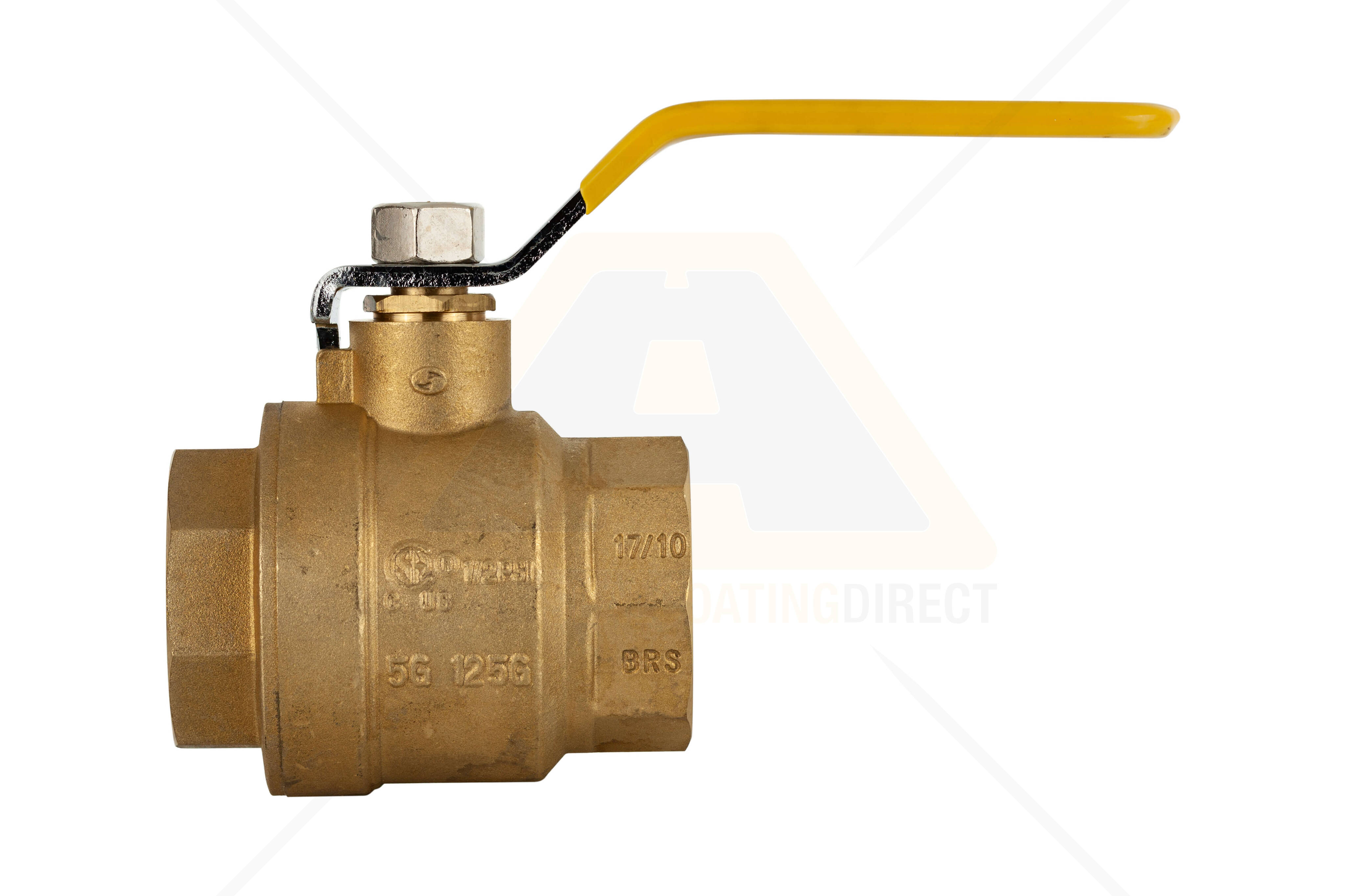 1.5 Inch Sealcoating Brass Housing Ball Valve Fitting Q104-121-00 For ...