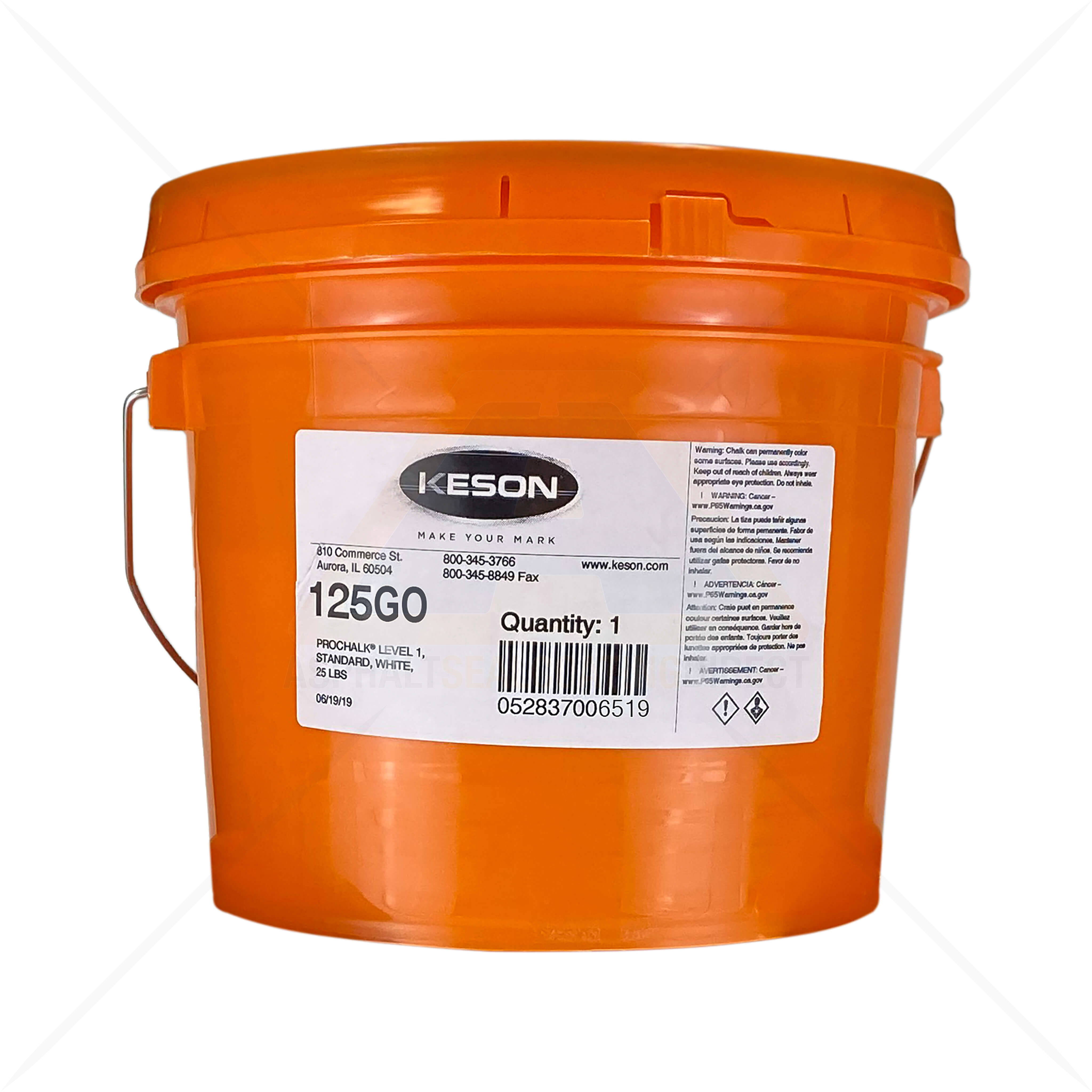 Keson 25lb Professional Fluorescent Orange Chalk Box Chalk Dust For ...