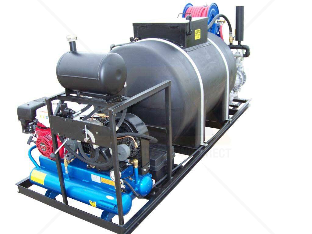 Asphalt Sealcoating Machine BIG-A PolySkid Plus 325 Gallon Tank For ...